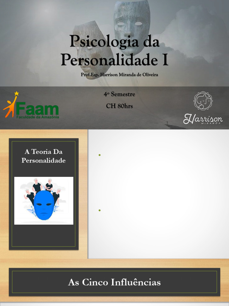 Teoria da Personalidade na Psicologia | PDF | Psicologia | Carl Jung