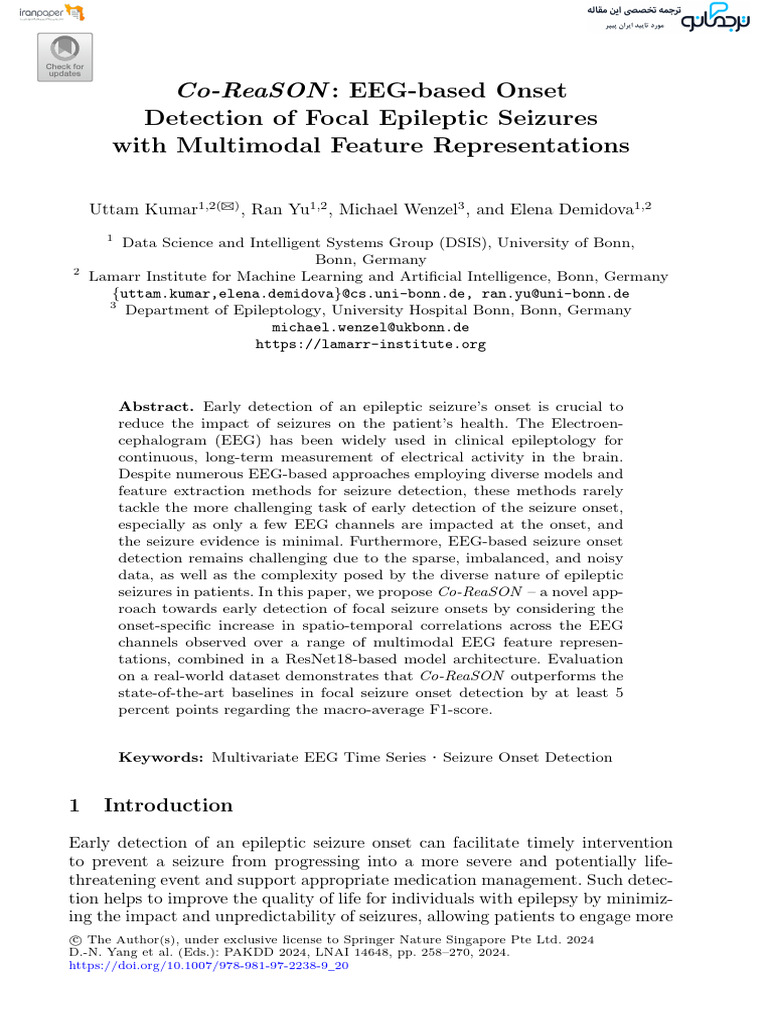 EEG-based Onset Detection of Focal Epileptic Seizures With Multimodal Feature Representations ...