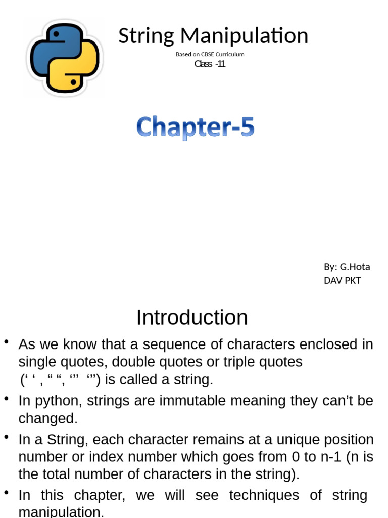 Chapter 5 Engstring Manipulation | PDF | String (Computer Science) | Letter Case