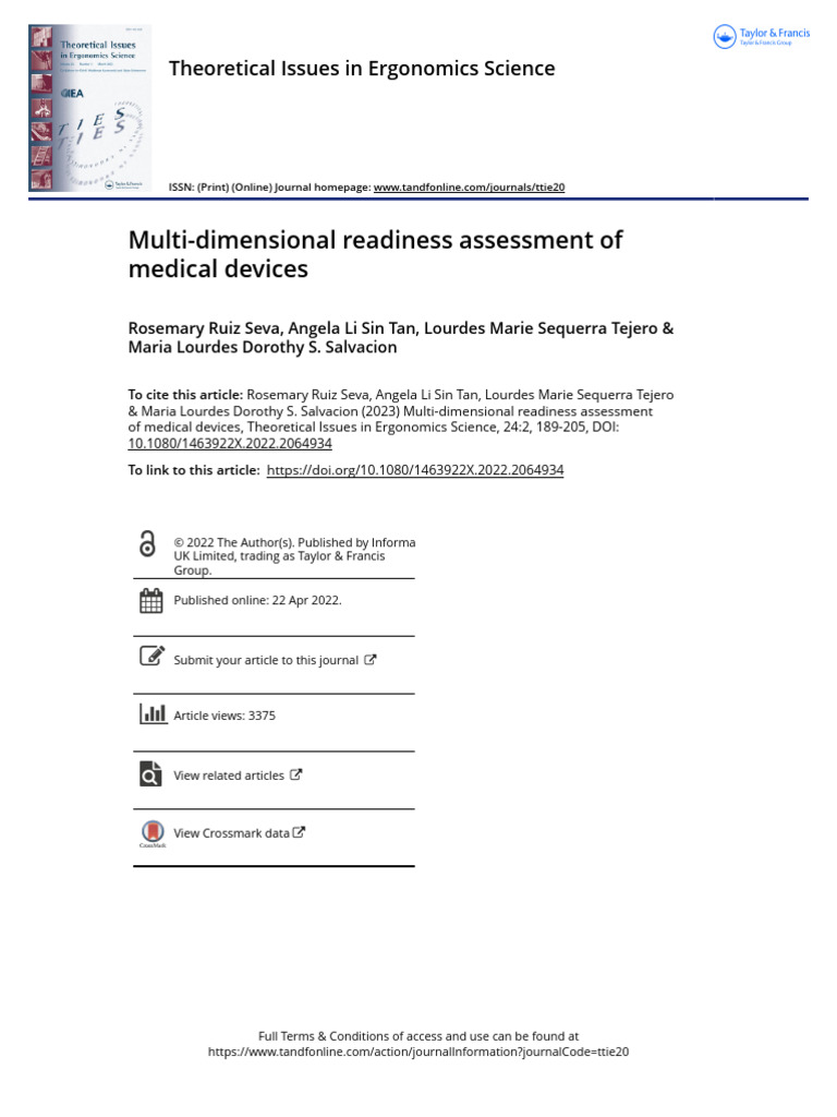 TRL Medical Devices | PDF | Usability | Clinical Trial