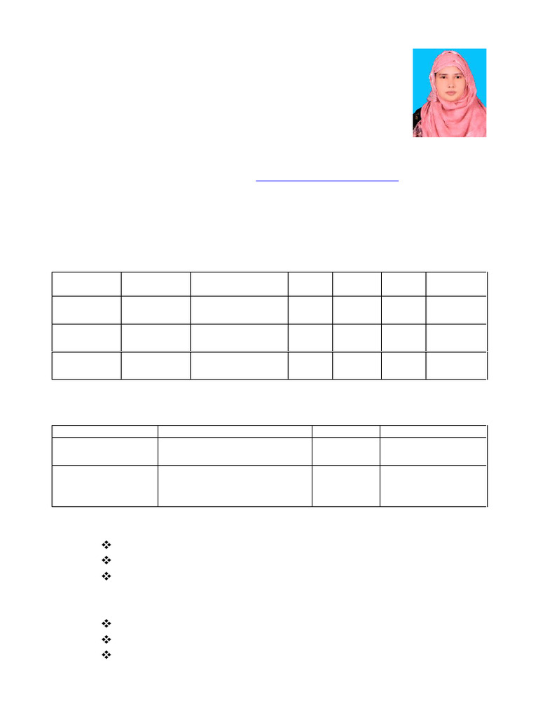Curriculum Vitae of Tasnim Akter | PDF | Bangladesh