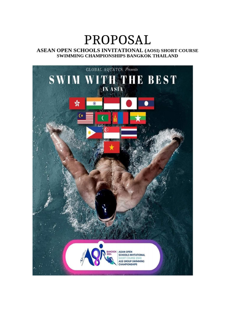 Permohonan Dana Kejuaraan Renang | PDF