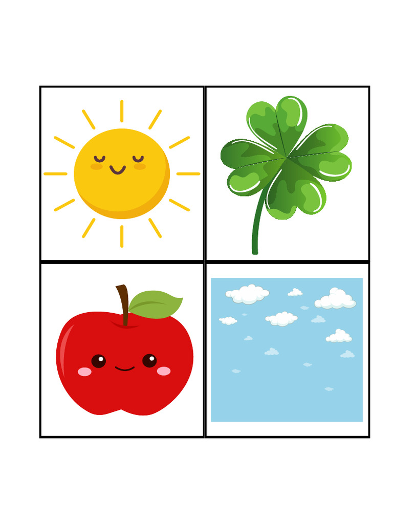 Red Yellow Green Blue Flashcards | PDF
