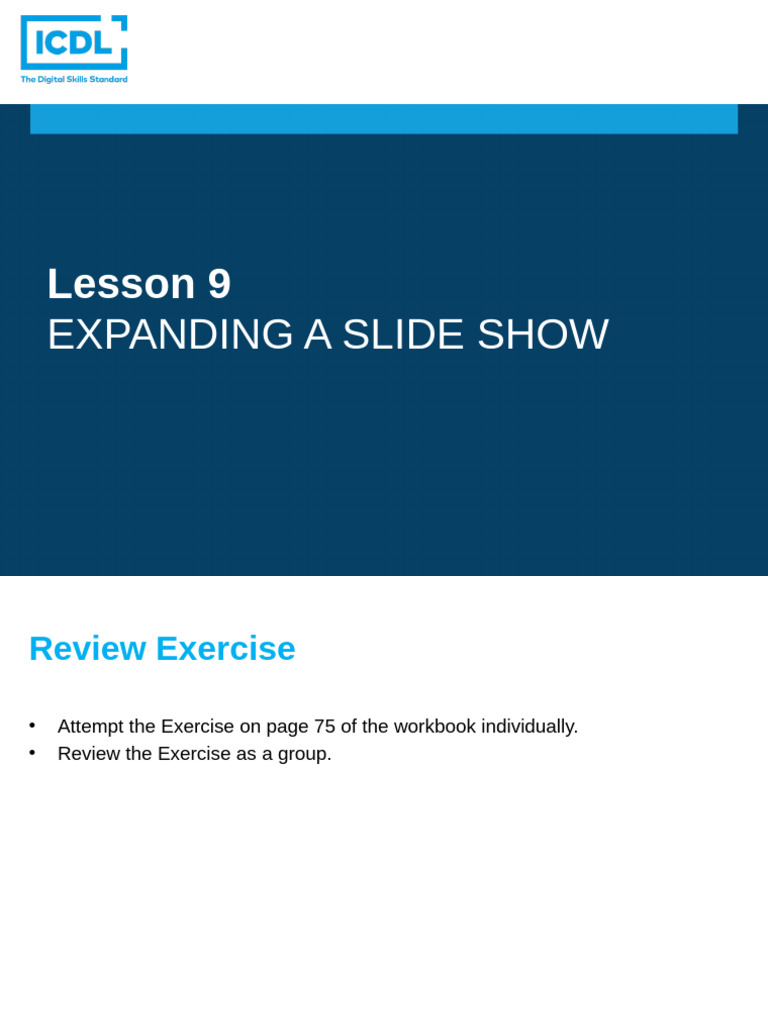 ECDL_ICDL_Lesson 9 | PDF | Hyperlink | Chart