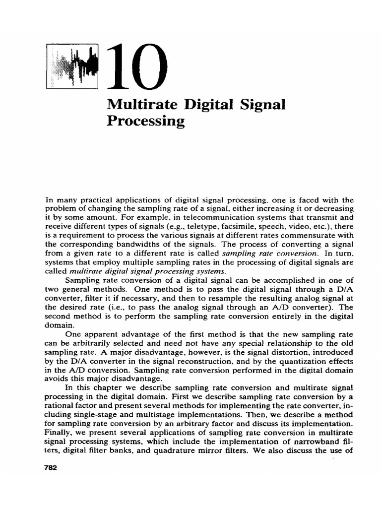 Multirate dsp D and I | PDF