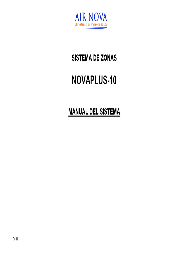 Manual del Sistema Novaplus-10 | PDF | Relé | Electricidad