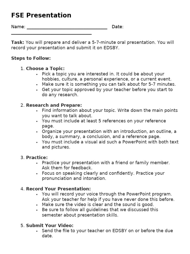 FSE Presentation | PDF