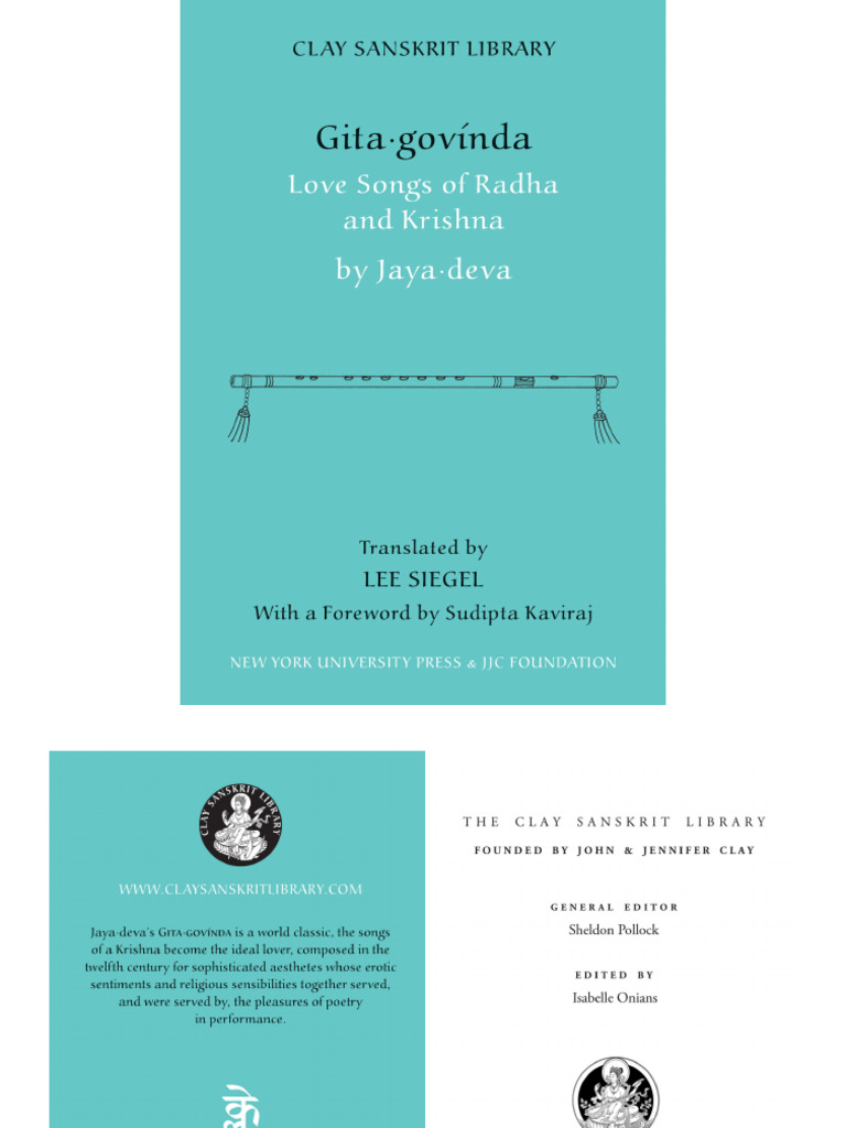 Gita Govinda Love Songs of Radha and Krishna by Jayadeva, Lee Siegel ...