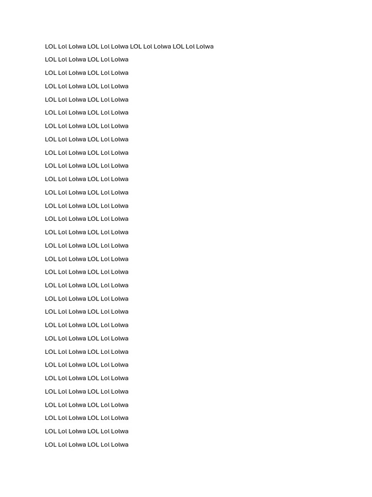 LOL | PDF