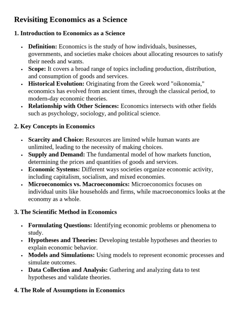m1 Revisiting Economics As A Science Grade 12 ABM | PDF | Economics ...