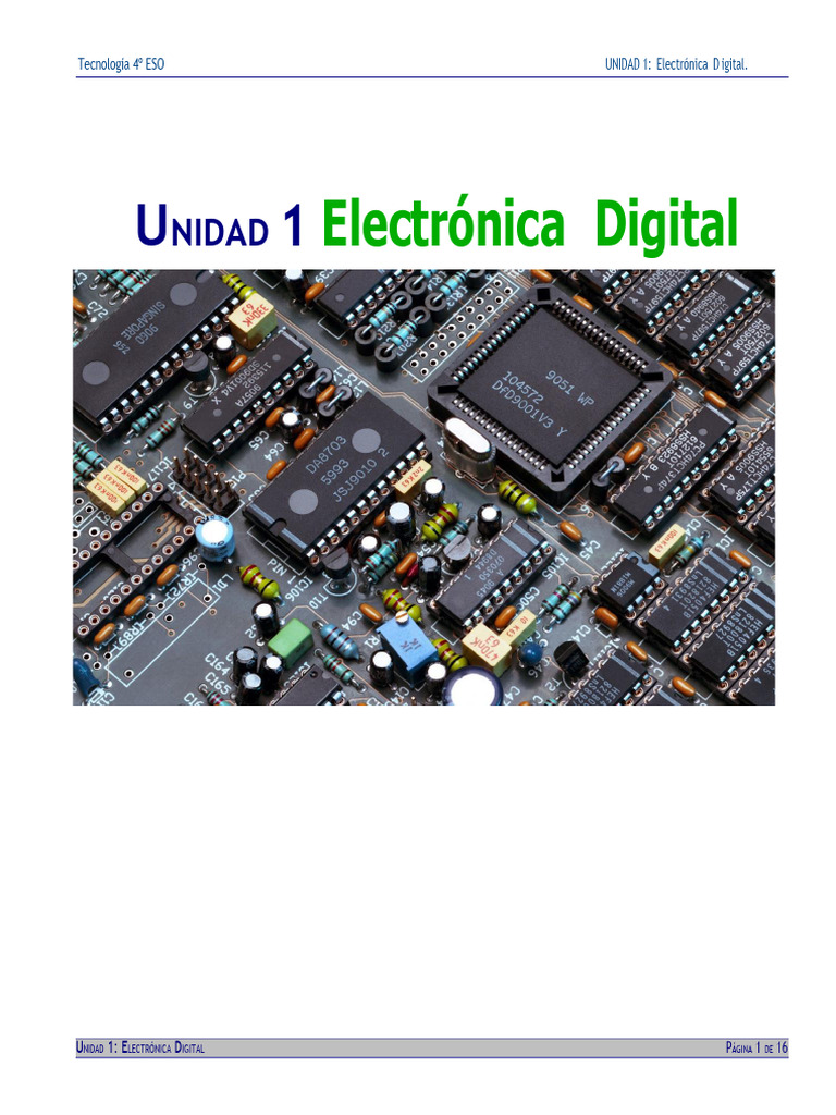 Tema 2 Electrónica Digital | PDF | Puerta lógica | Señal analoga
