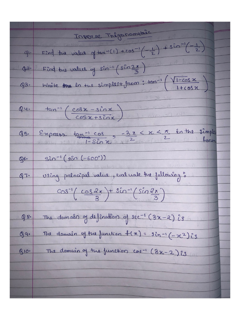 ITF, Relation&Function Maths | PDF