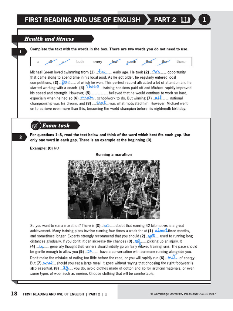 b2 reading part 2 | PDF