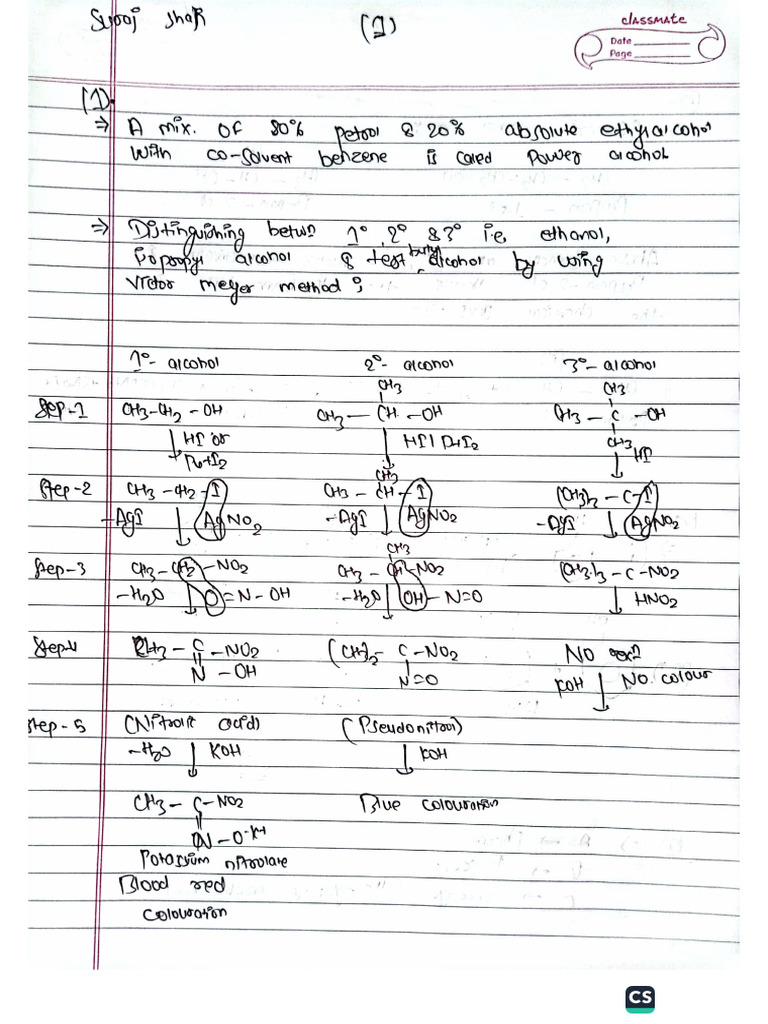 Solution of Alcohol and Phenol | PDF