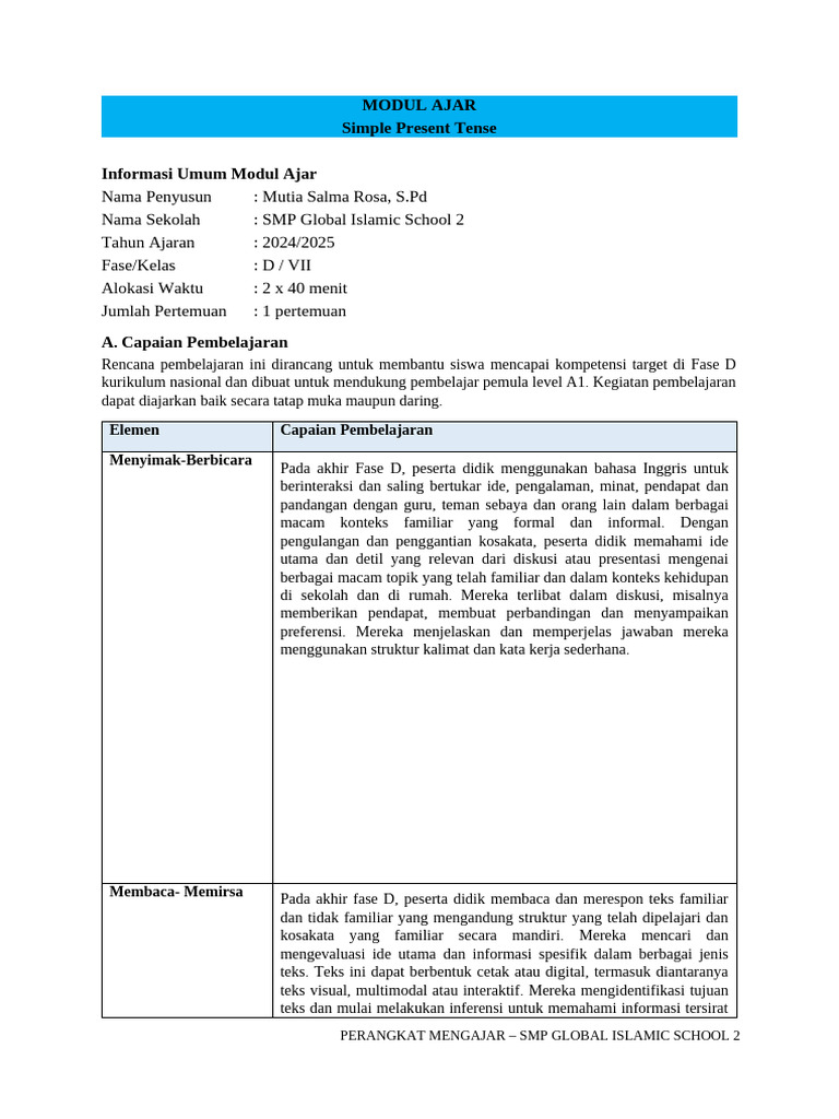 Modul Ajar Chapter 2 Supervisi | PDF