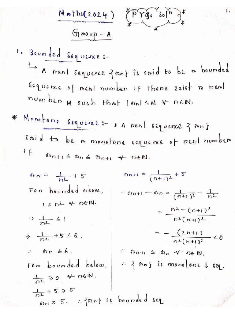 Engg - Maths (2024) PYQs Solution | PDF