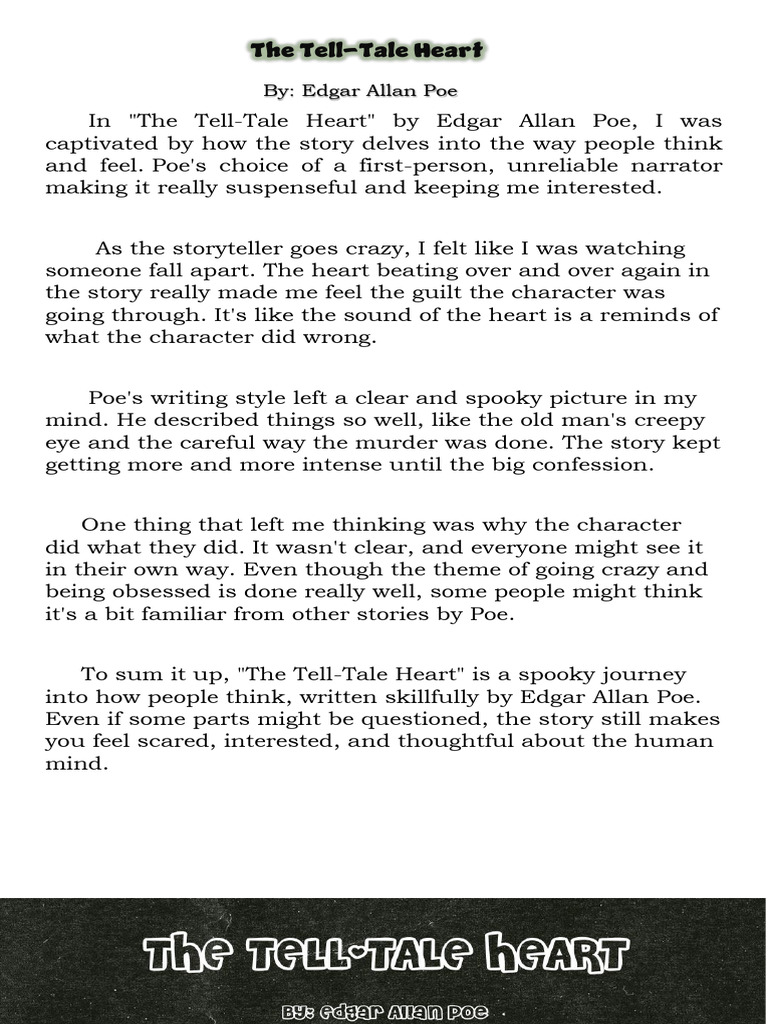 Analysis of Poe's Tell-Tale Heart | PDF