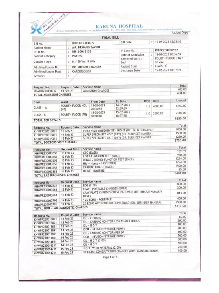 Karuna Hospital | PDF