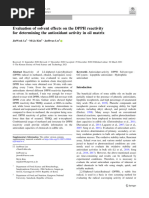 DPPH Antioxidant Assay Protocol Guide | PDF | Concentration | Absorbance