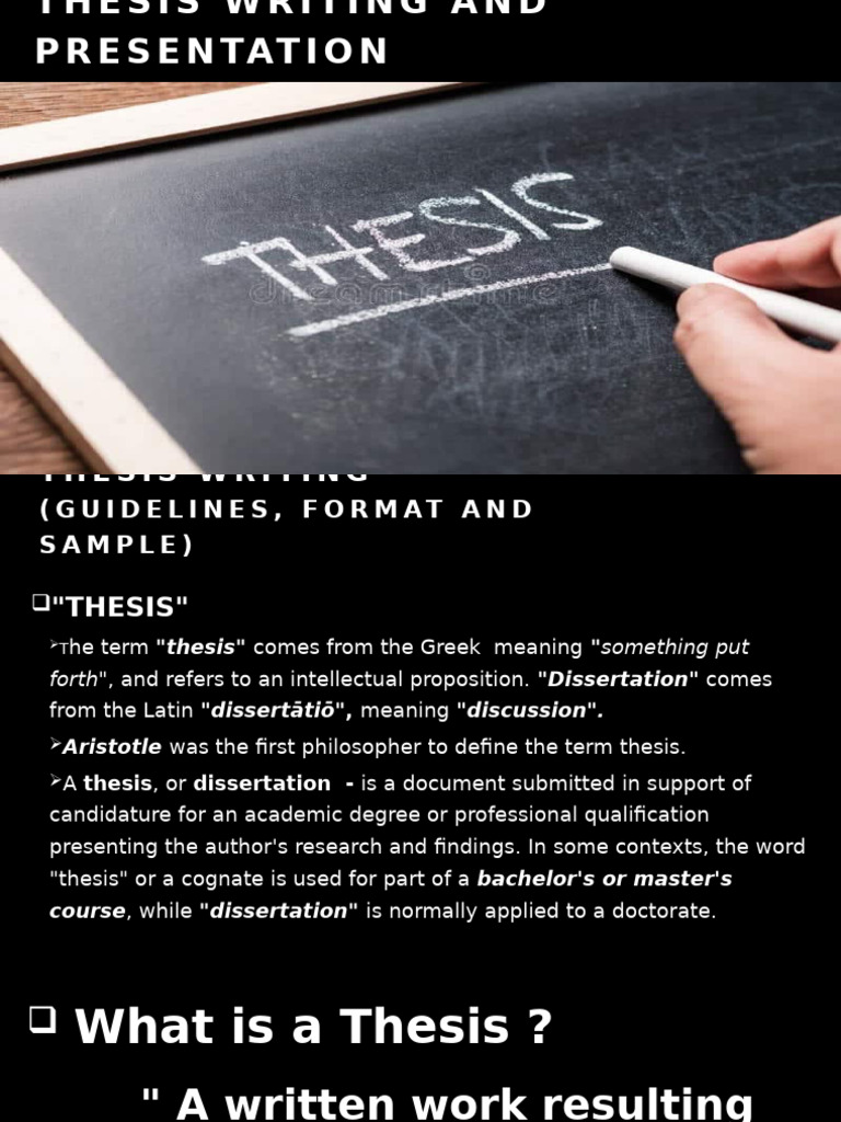 Thesis Writing and Presentation | PDF | Thesis | Apa Style