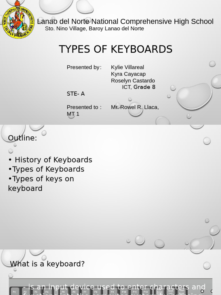 Types-of-Keyboards - KKR - PPTX - 20240813 - 192317 - 0000 2 | PDF | Computer Keyboard | Human ...