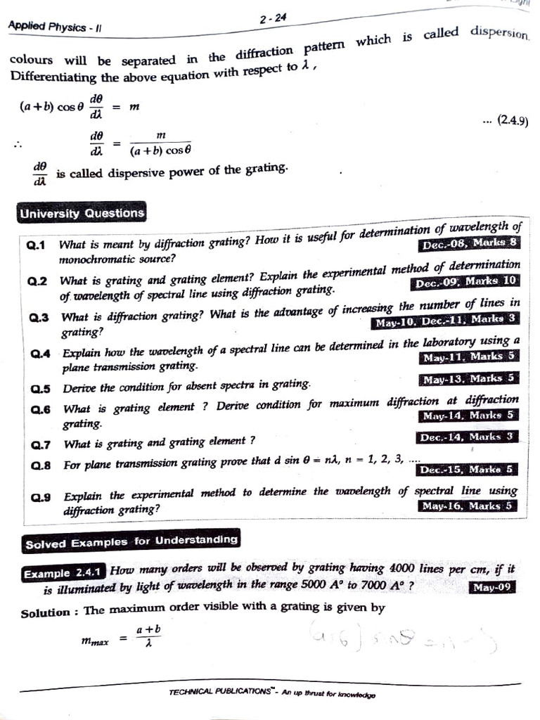 AP II b2 CH2 DiffractionOfLight p2 | PDF | Angular Resolution | Radiation