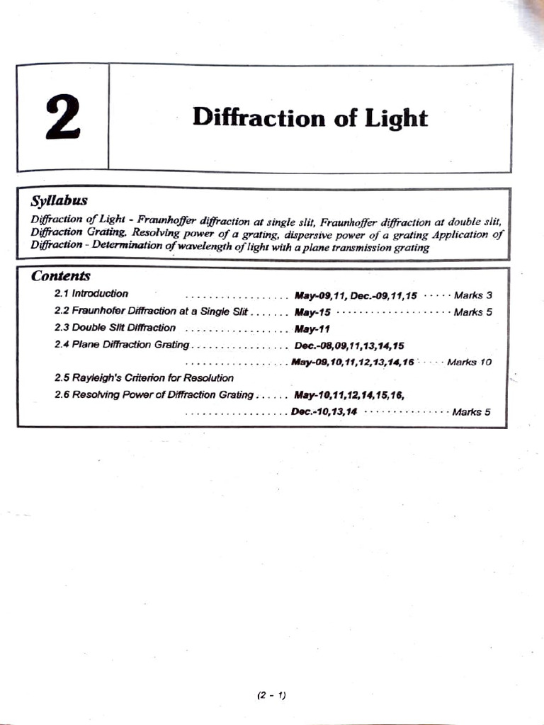 Fraunhofer Diffraction Explained | PDF | Diffraction | Observational ...