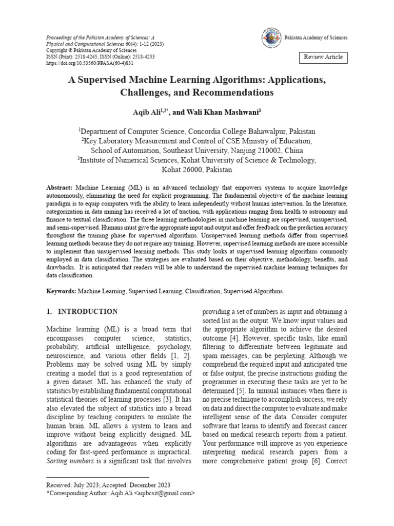 ES-831 | PDF | Machine Learning | Statistical Classification