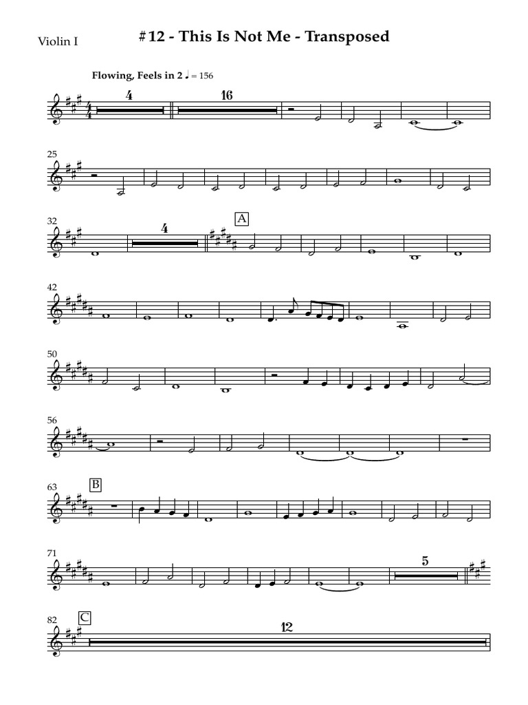 #12 This Is Not Me - Transposed | PDF