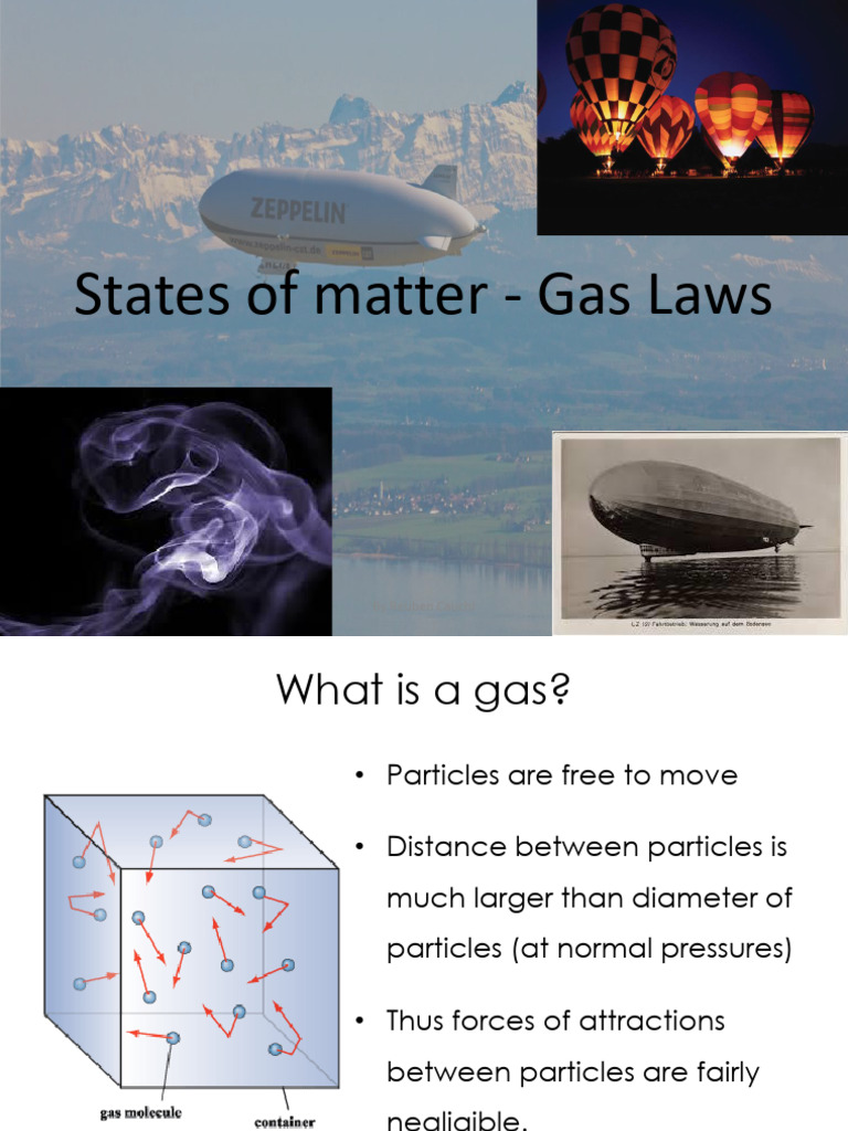 3_States of matter - Gas Laws_JC (2) | PDF | Gases | Evaporation