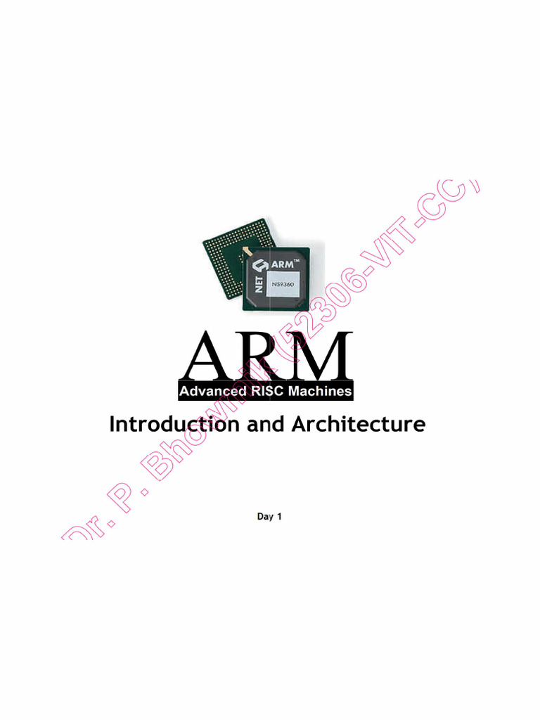 1 ARM Introduction & Arhitecture - Teams | PDF
