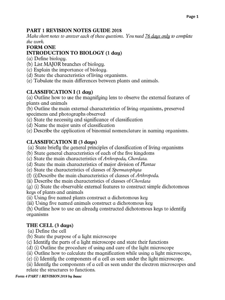 Form 4 REVISION | PDF