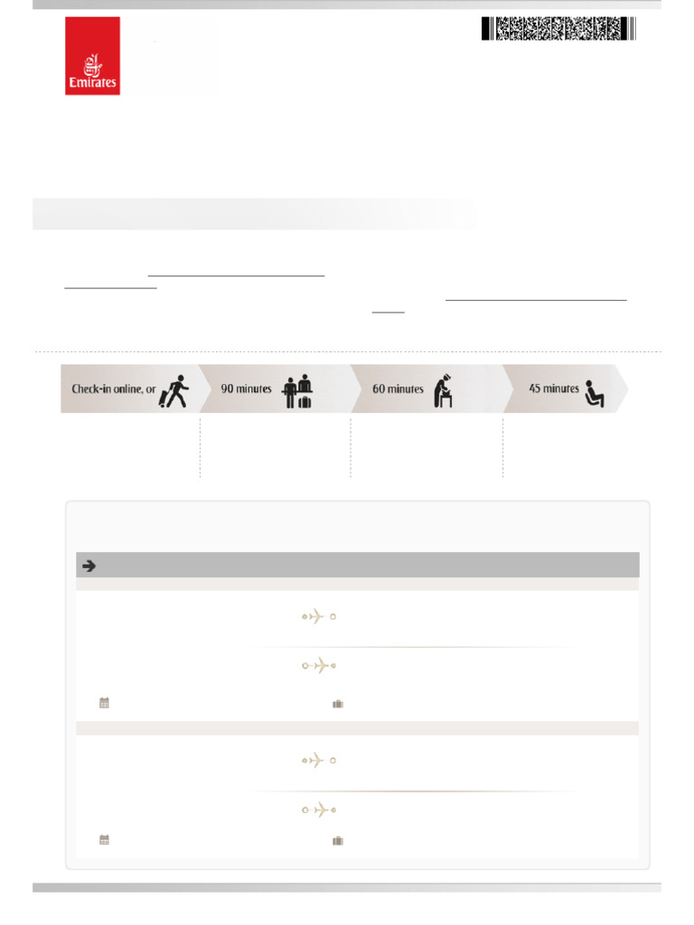 Hasan EmiratesETicket | PDF | Aviation