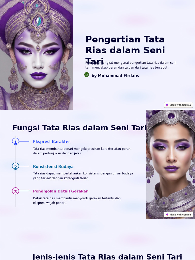Fungsi dan Jenis Tata Rias dalam Tari | PDF