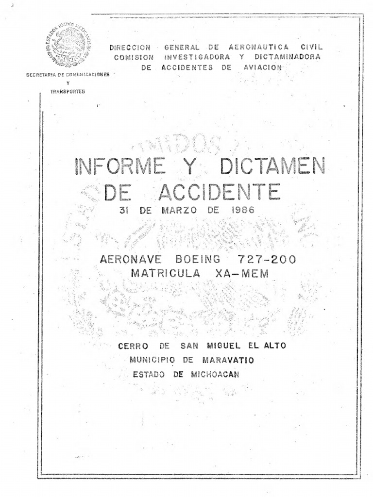 Mexicana de Aviacion Flight 940 Final Report | PDF | Quitarse | Boeing