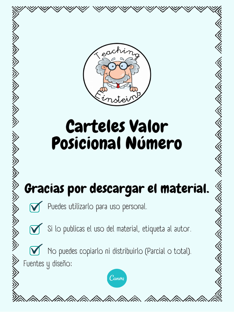 Carteles de Valor Posicional para Imprimir | PDF