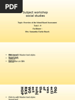 CXC Social Studies SBA Guidelines | PDF | Page Layout