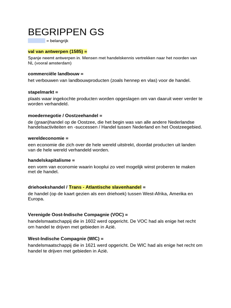 GS H2 Begrippen | PDF
