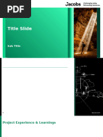 Jacobs Mission and Core Values Overview | PDF | Sustainability | Business