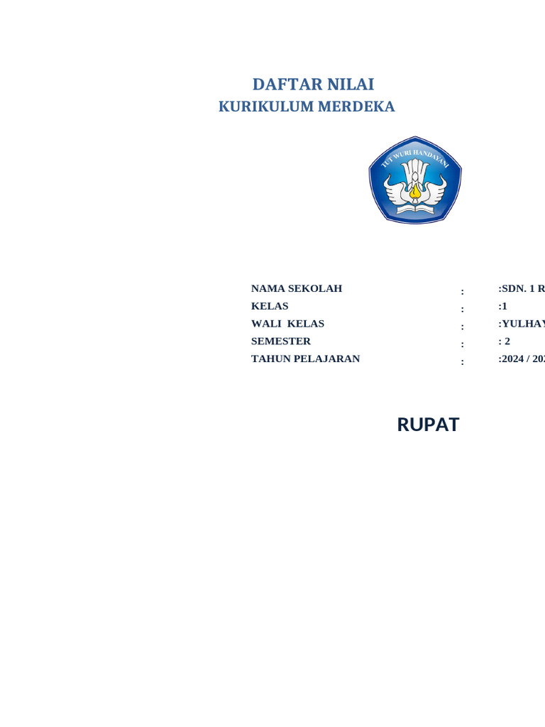 SAMPUL NILAI IKM 2024 | PDF