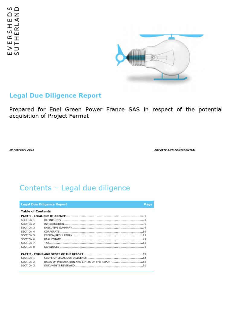 Legal Report for Enel Acquisition | PDF | Crimes | Crime & Violence