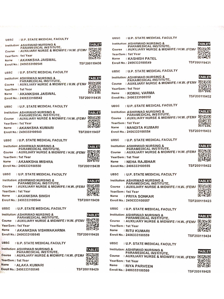 Tablet Distribution Eligible Student List | PDF