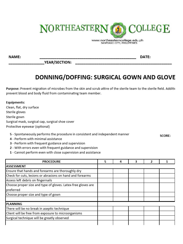 Sterile Gowning and Gloving | PDF | Operating Theater | Hand