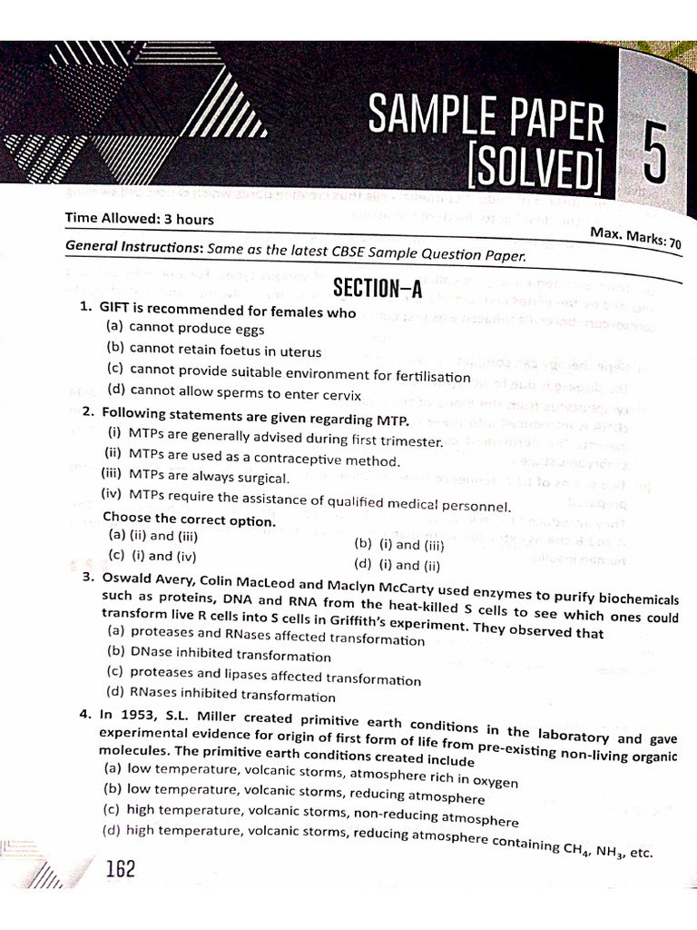 Sample Paper | PDF