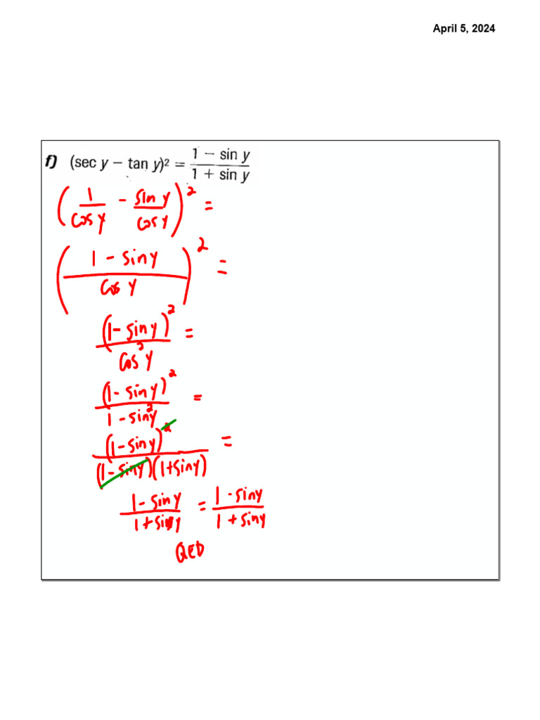 Apr 5 Math Notes | PDF