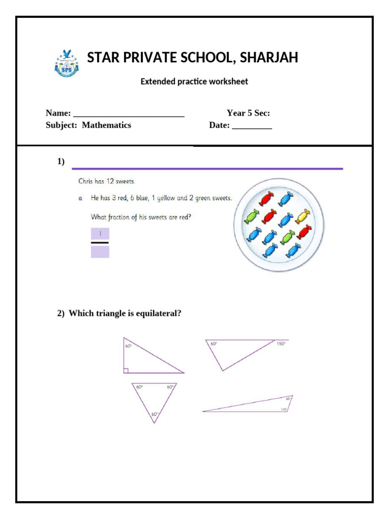 Extended Practice Worksheet | PDF