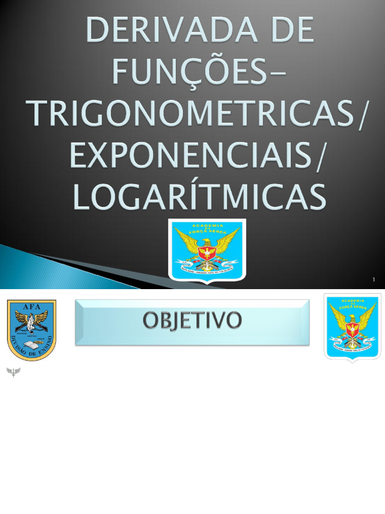 Aula 11_12 de 30 - Derivada_Trigonometrica_Exp_Log | PDF