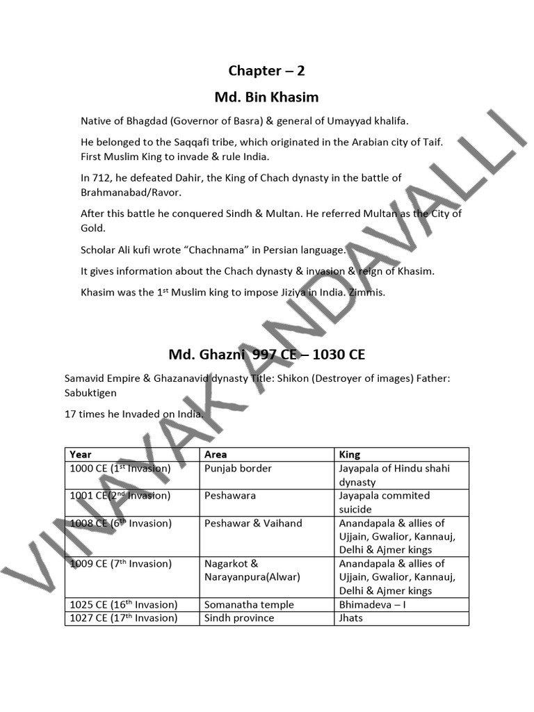 Khasim, Ghazni & Ghori | PDF