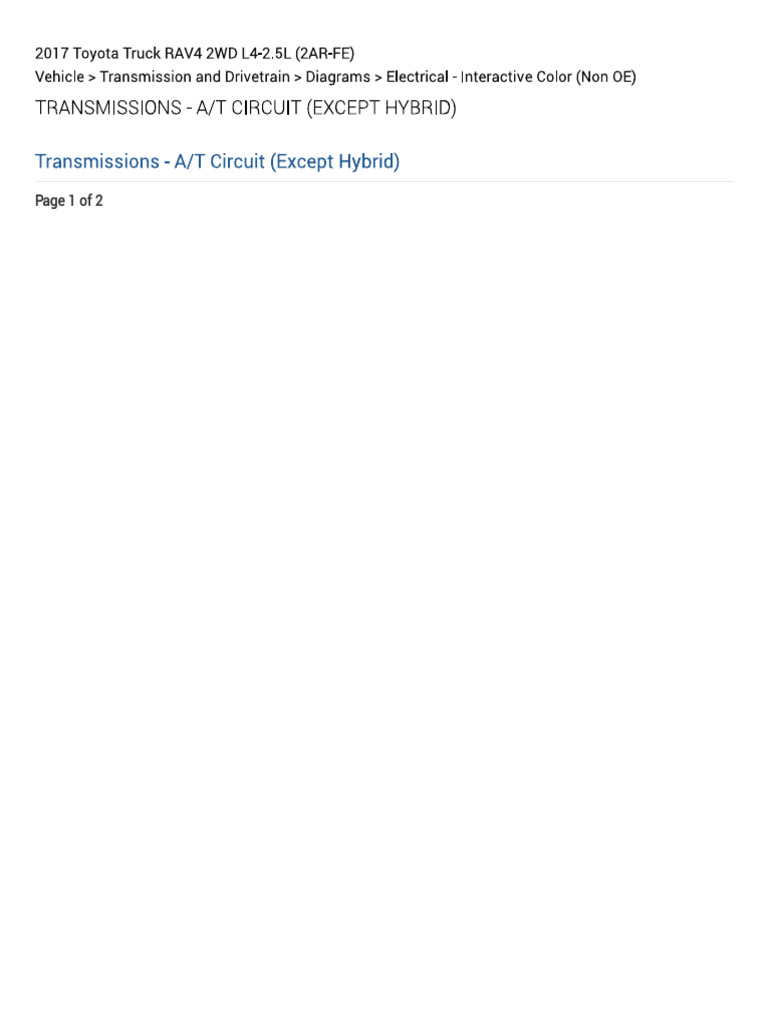 Transmissions - A - T Circuit (Except Hyb... Ssion and Drivetrain) - ALLDATA Repair | PDF