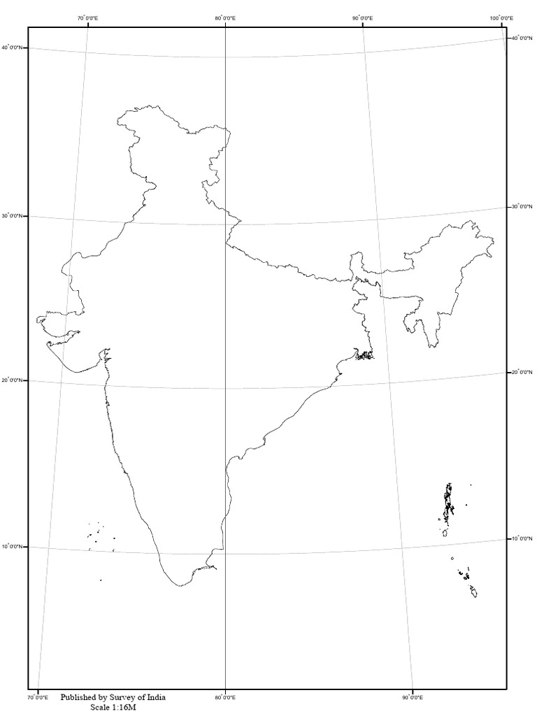 Survey of India Physical Map PDF | PDF